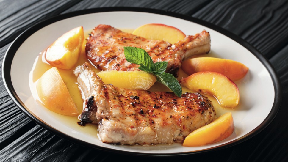 Recept: Grillana svinjetina s breskvama | Dobar tek