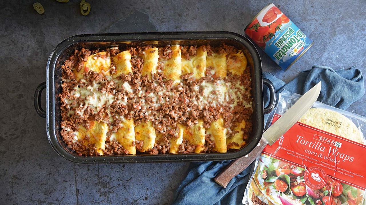 Recept: Složenac s tortiljama i mljevenom junetinom | Dobar tek