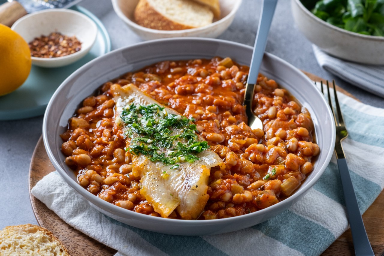 Recept: Fileti aljaške kolje s bijelim grahom | Dobar tek